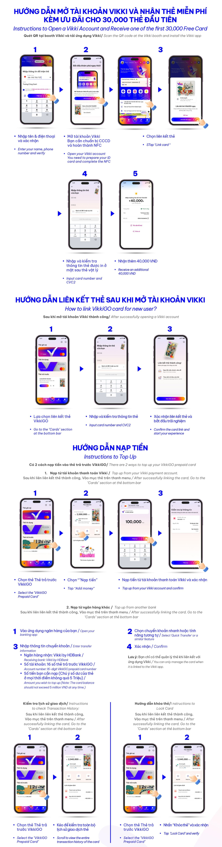 Hướng dẫn sử dụng thẻ VikkiGO - Ngân hàng Số Vikki